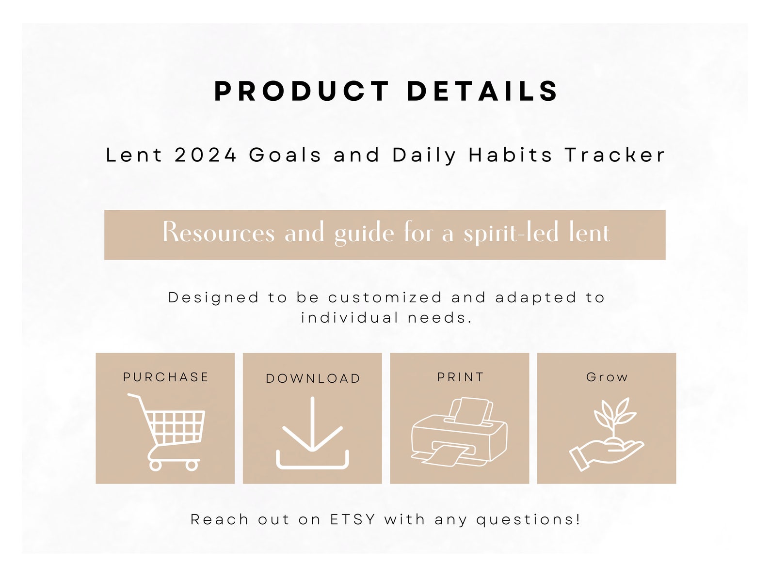 40 Days of Lent Goal Tracker 2024 | Daily Lent | Lenten Planner | 40 ...