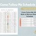 Come Follow Me Book of Mormon Reading Schedule Come Follow Me 2024 Come Follow Me LDS Bofm Come ...