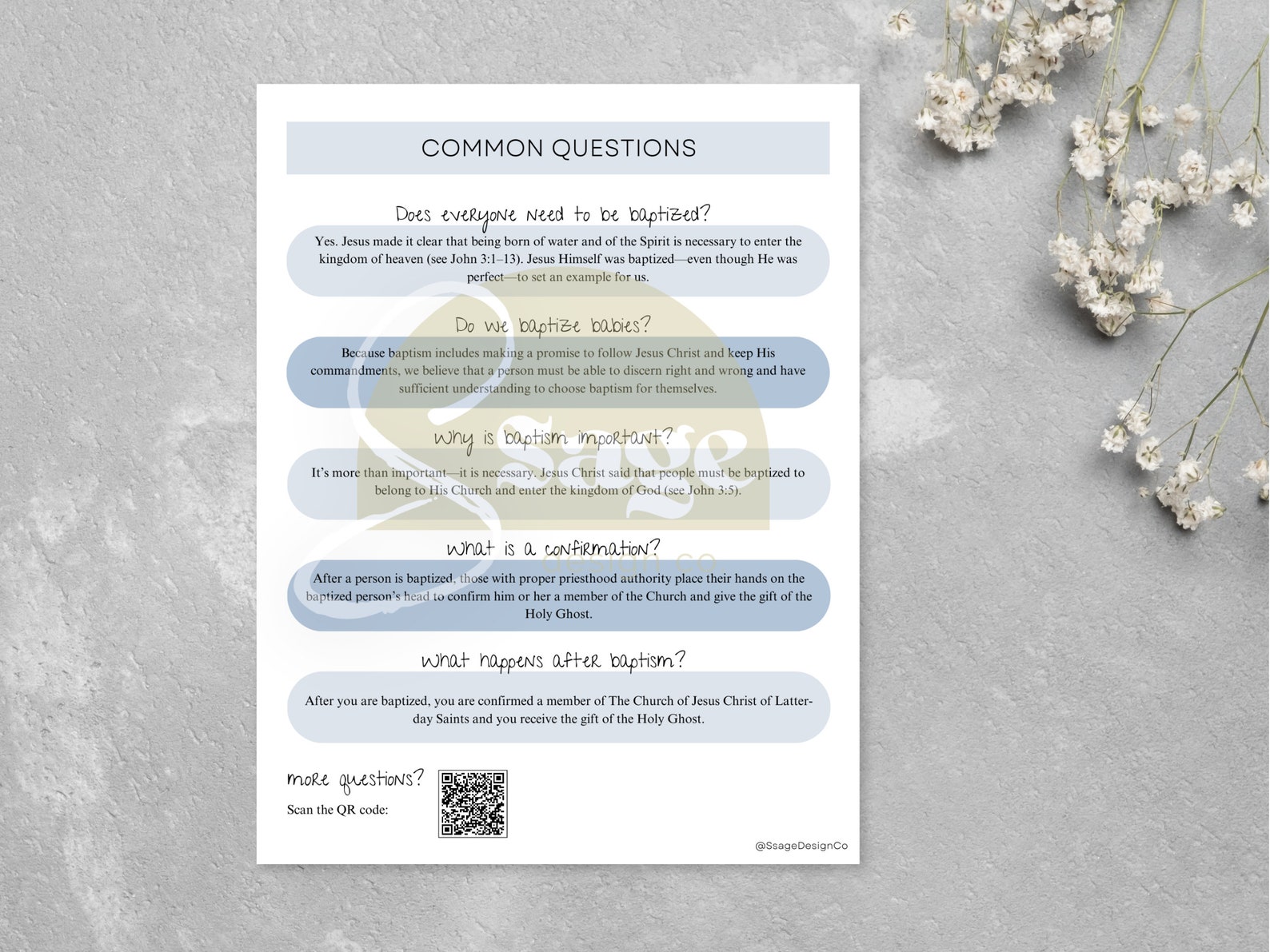 Baptism Preparation Book Digital Download LDS Baptism Baptism Preview ...
