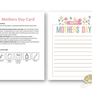 Mothers Day Activity for Kids | Digital Download | PDF | Mothers Day ...