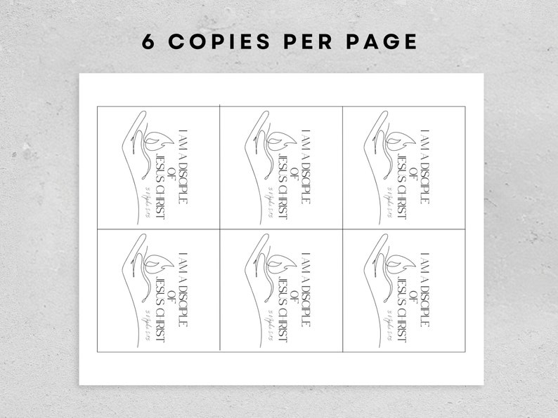 2024 Youth Theme Print Handout | I Am a Disciple of Jesus Christ ...