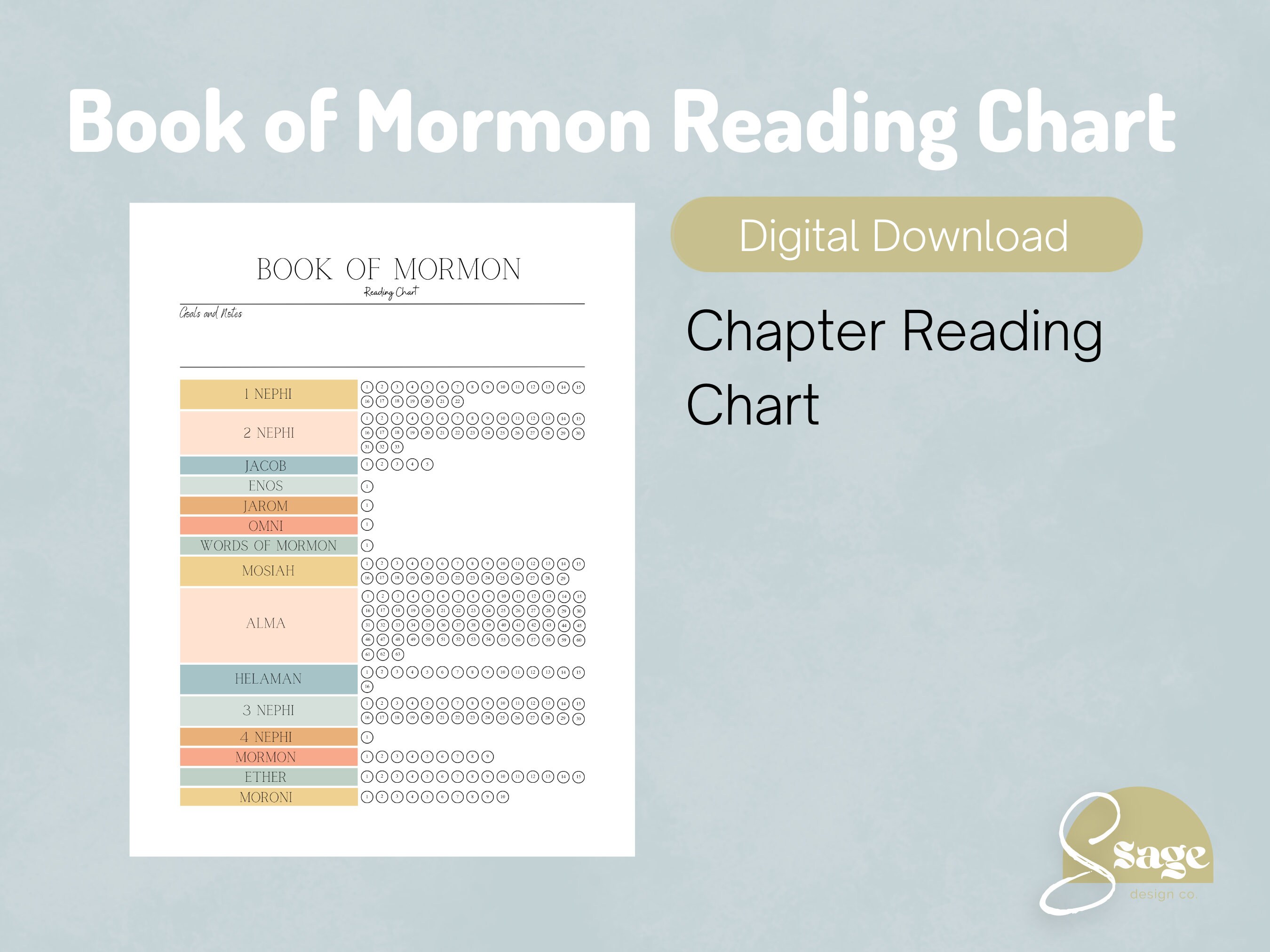 Book of Mormon Reading Chart | LDS Bofm Tracker | LDS Reading Guide ...