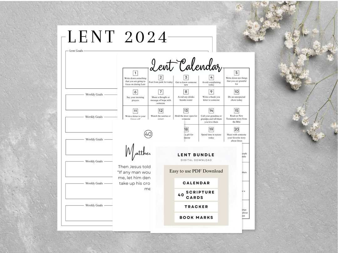 Lent and Holy Week Bundle | Lent Calendar and Service | Lent & Holy ...