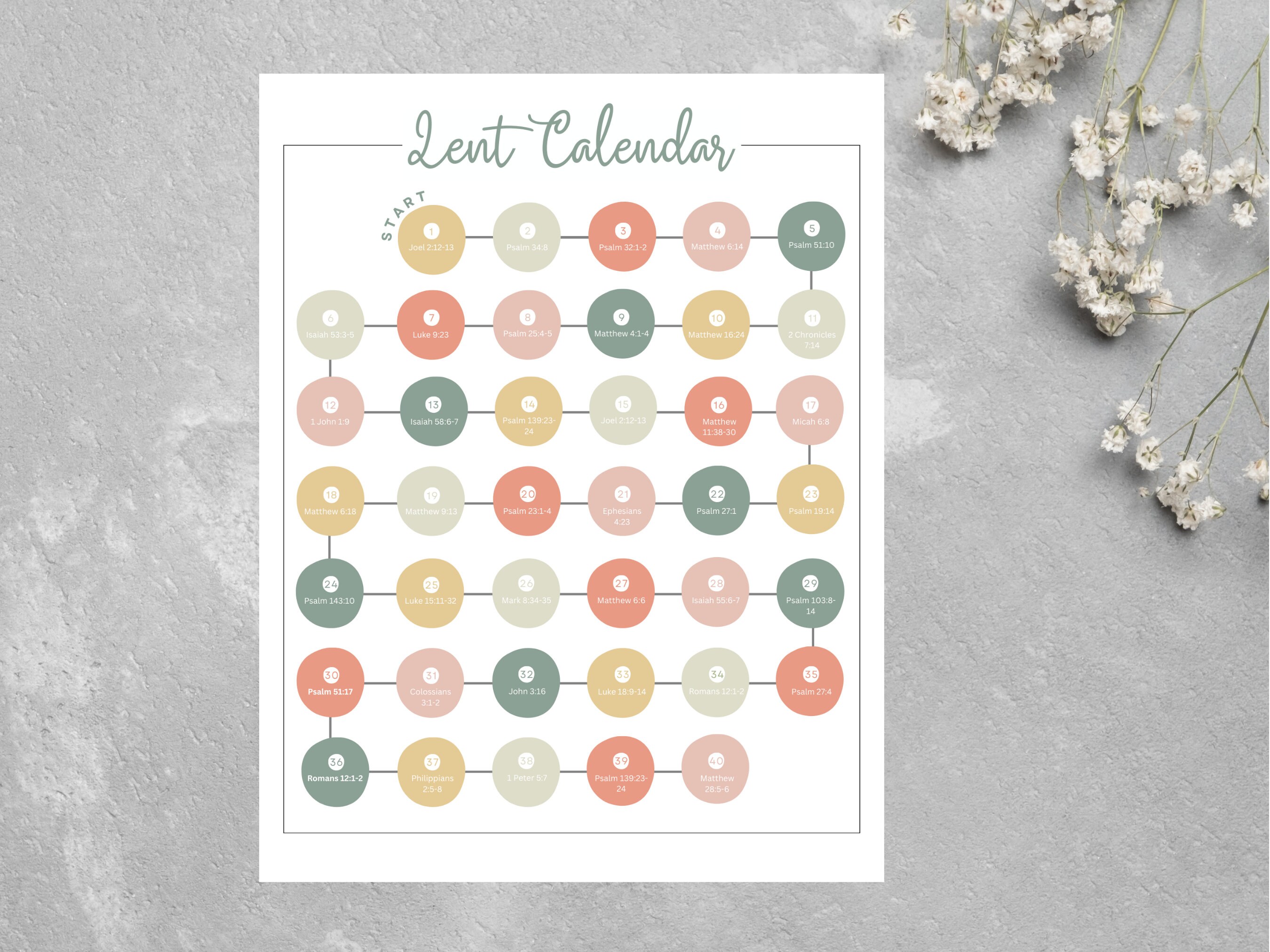 Lent and Holy Week Scripture and Service Calendar | Lent Daily ...