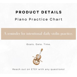 Violin Practice Chart Violin Practice for Kids Violin Teacher Violin ...