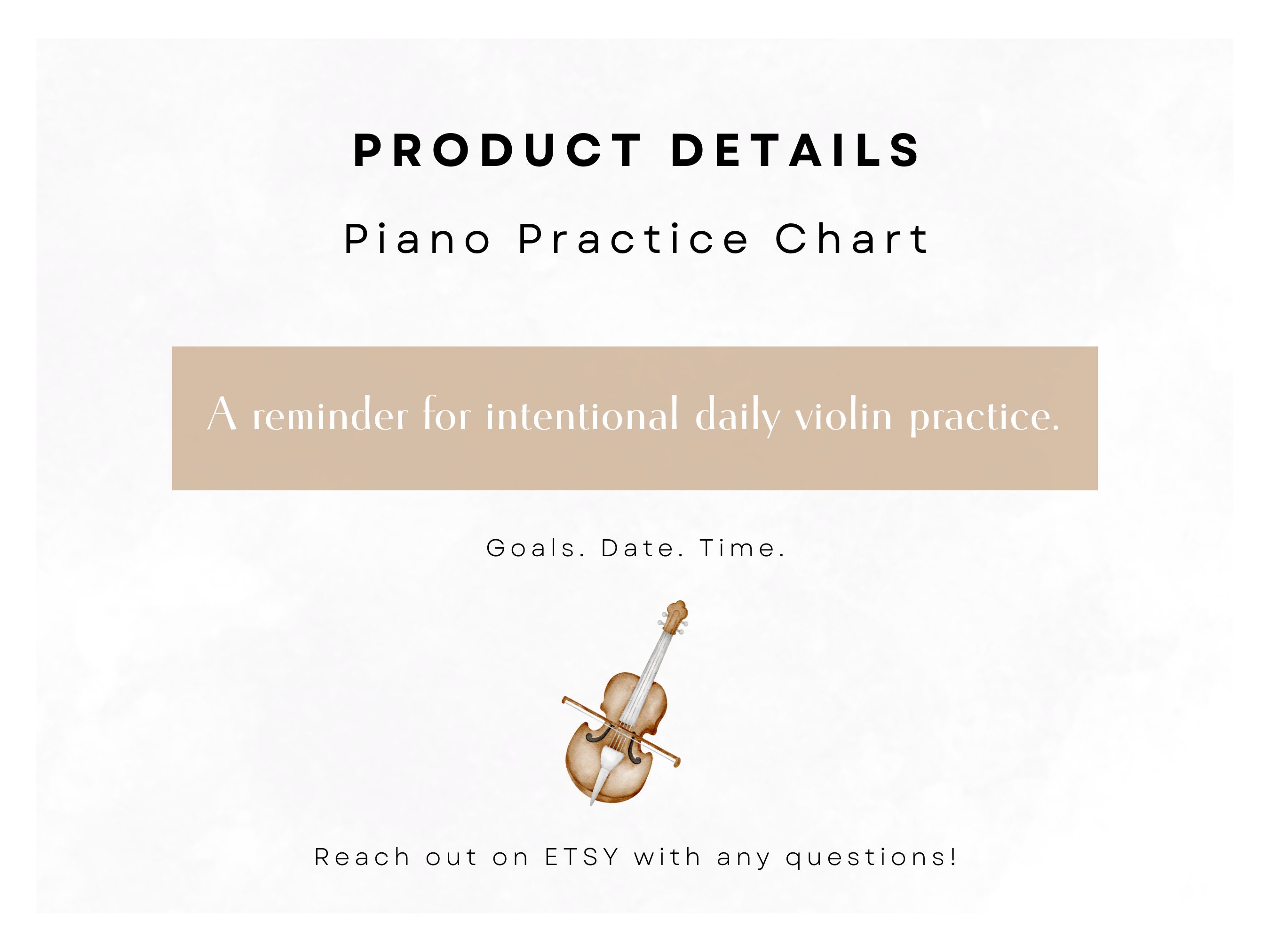 Violin Practice Chart Violin Practice for Kids Violin Teacher Violin ...