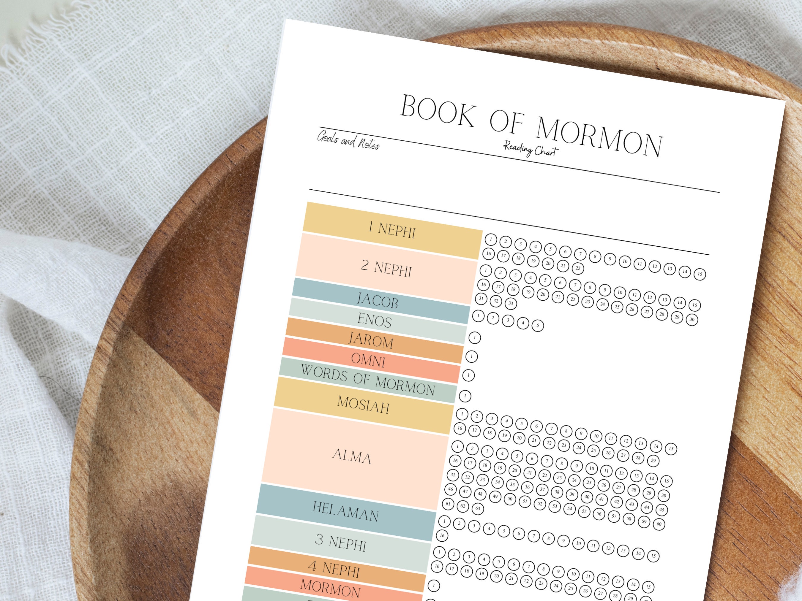 Book of Mormon Reading Chart | LDS Bofm Tracker | LDS Reading Guide ...