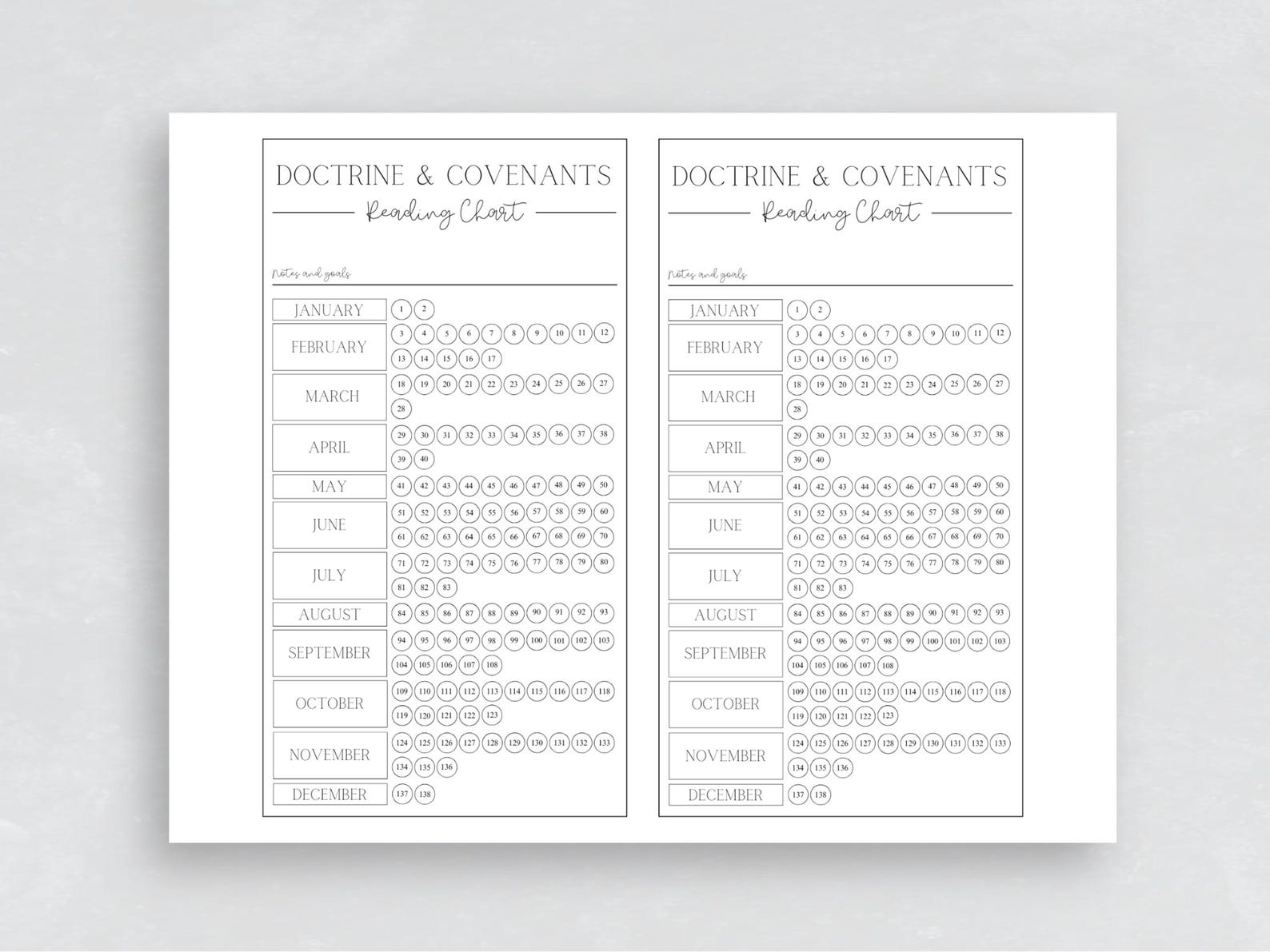 D&C and CFM Reading Handout Boho | Come Follow Me 2025 | LDS Doctrine ...