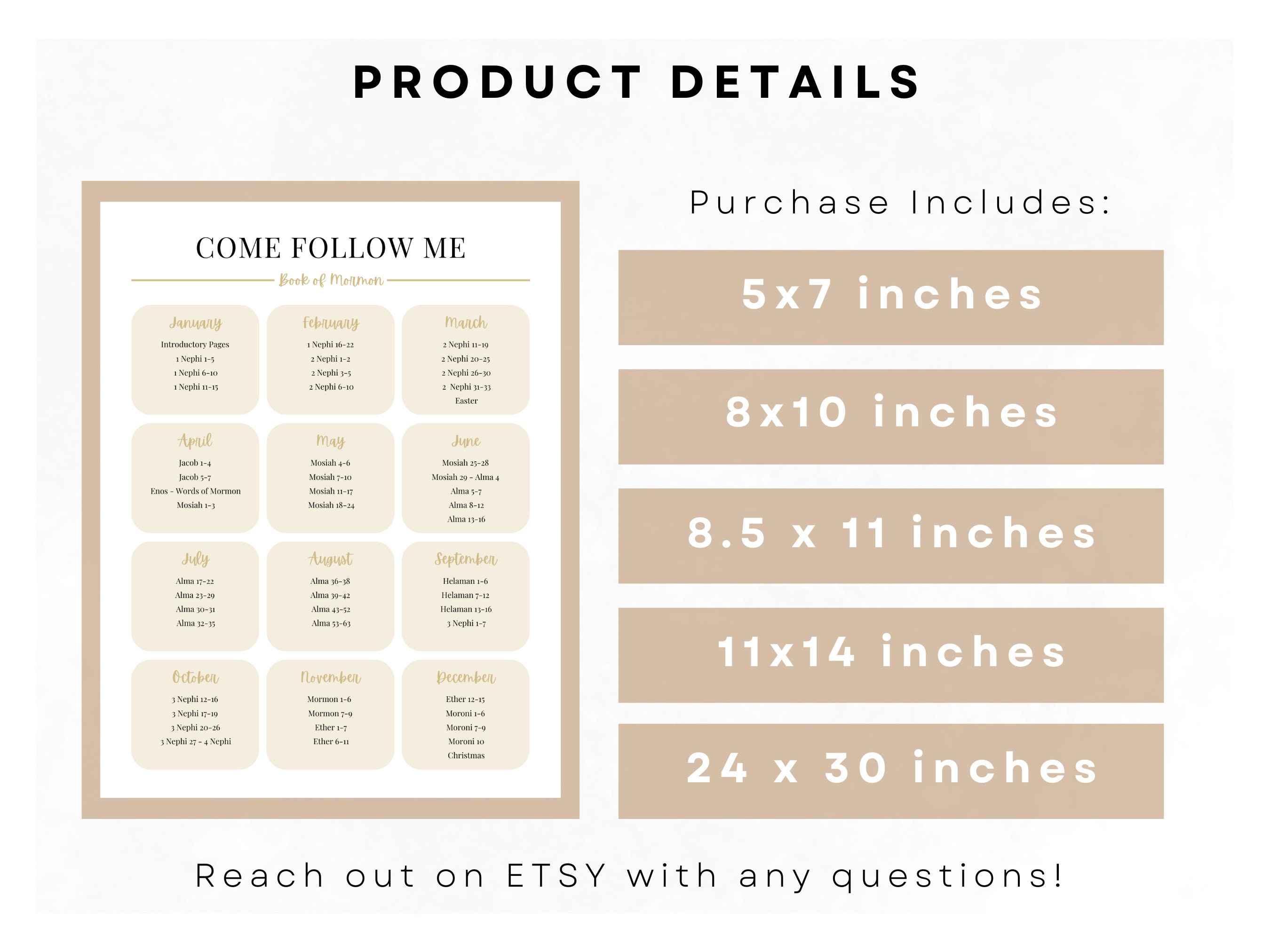 Come Follow Me Book of Mormon Reading Schedule | Come Follow Me 2024 ...