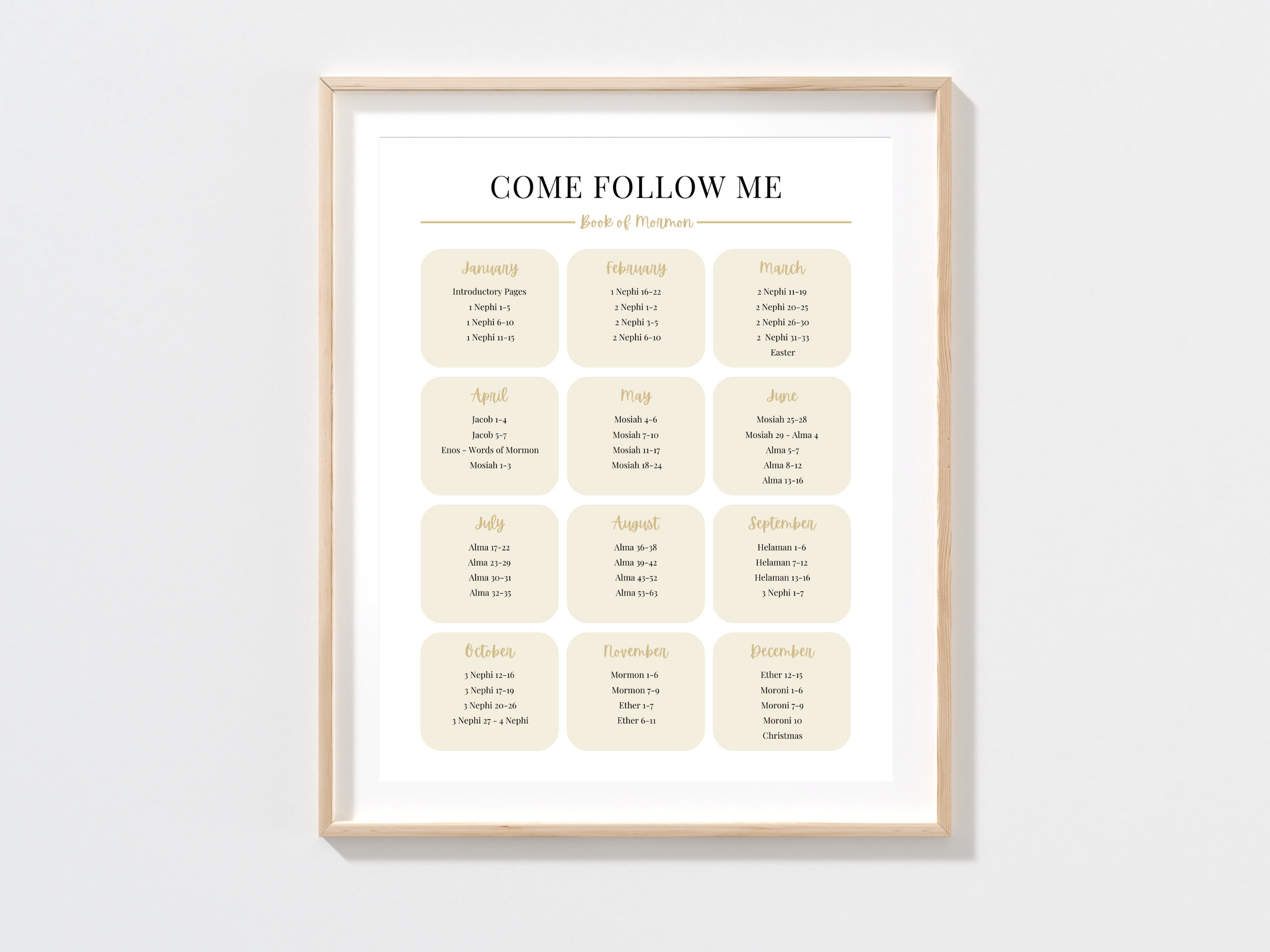 Come Follow Me Book of Mormon Reading Schedule | Come Follow Me 2024 ...