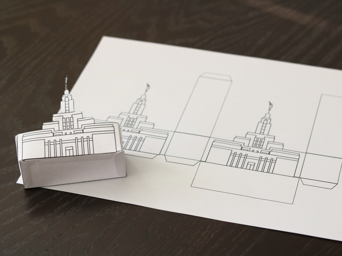 LDS Temple Cutout Activity | Build a Temple | Primary Activity | LDS ...