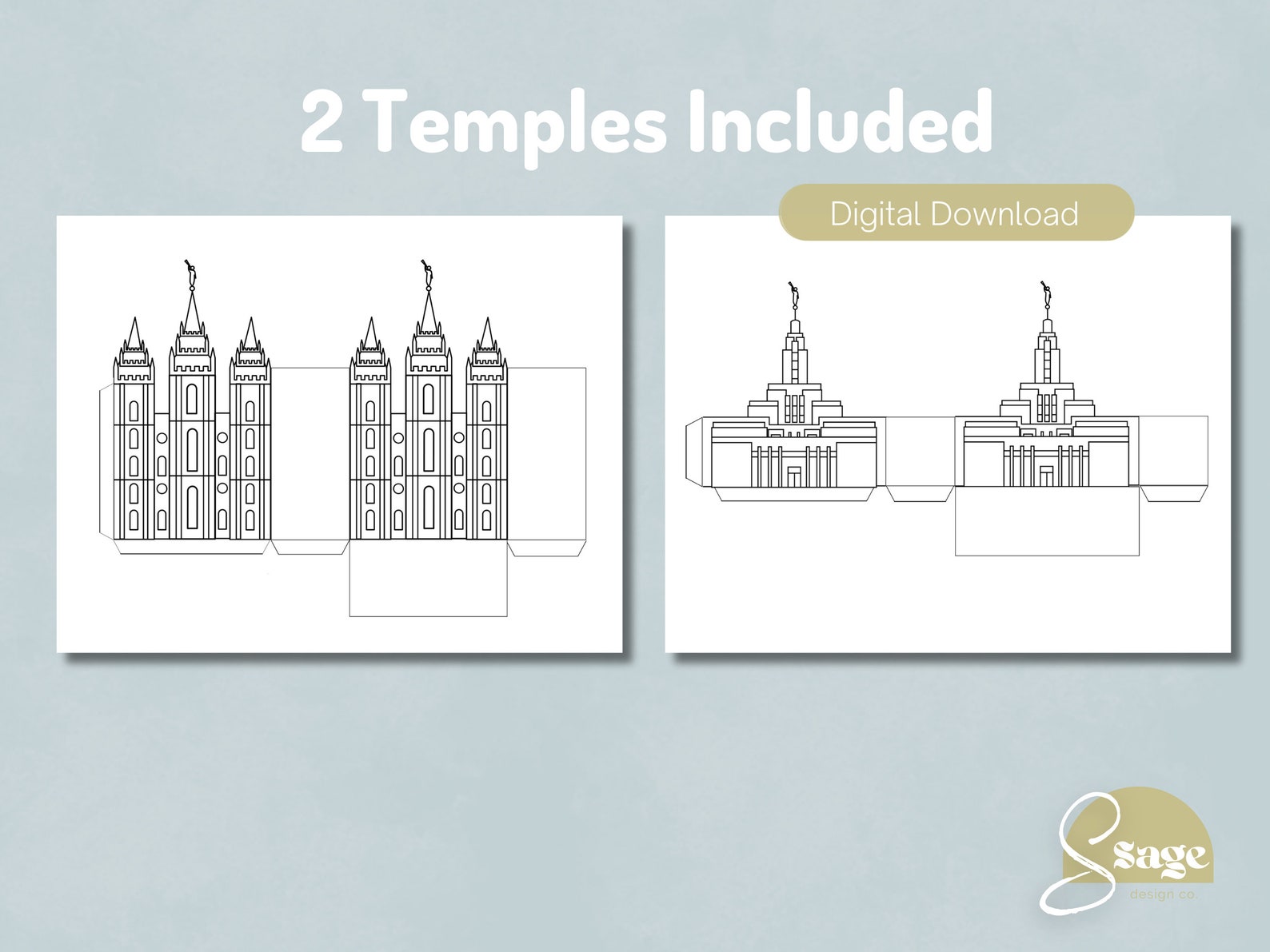 LDS Temple Cutout Activity | Build a Temple | Primary Activity | LDS ...