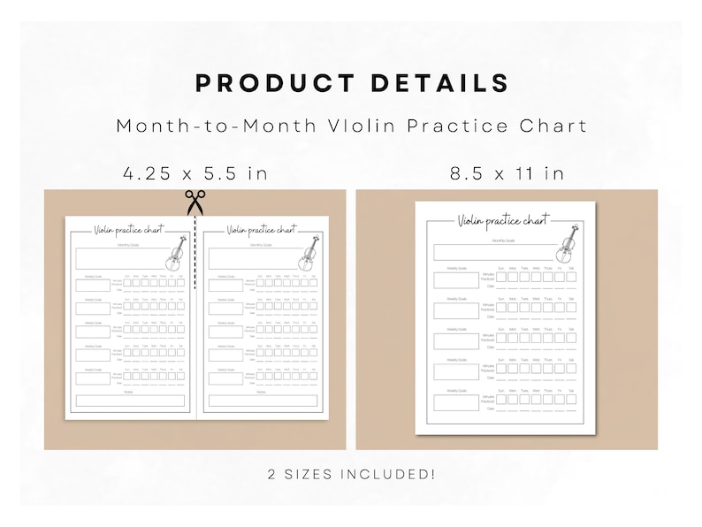 Violin Practice Chart Violin Practice for Kids Violin Teacher Violin ...
