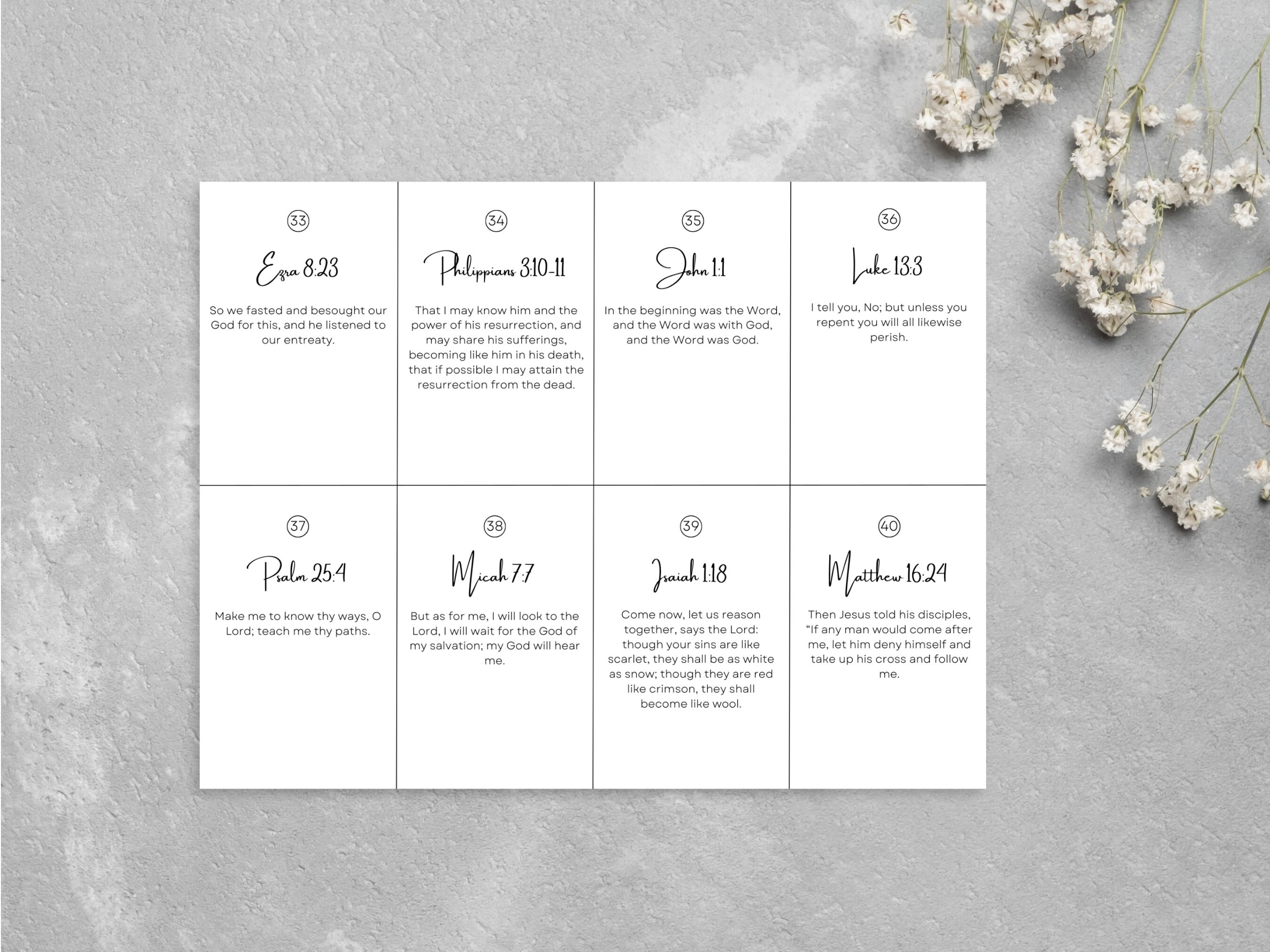 Lent and Holy Week Scripture Cards | Lent Daily Bible Verse | Lent ...