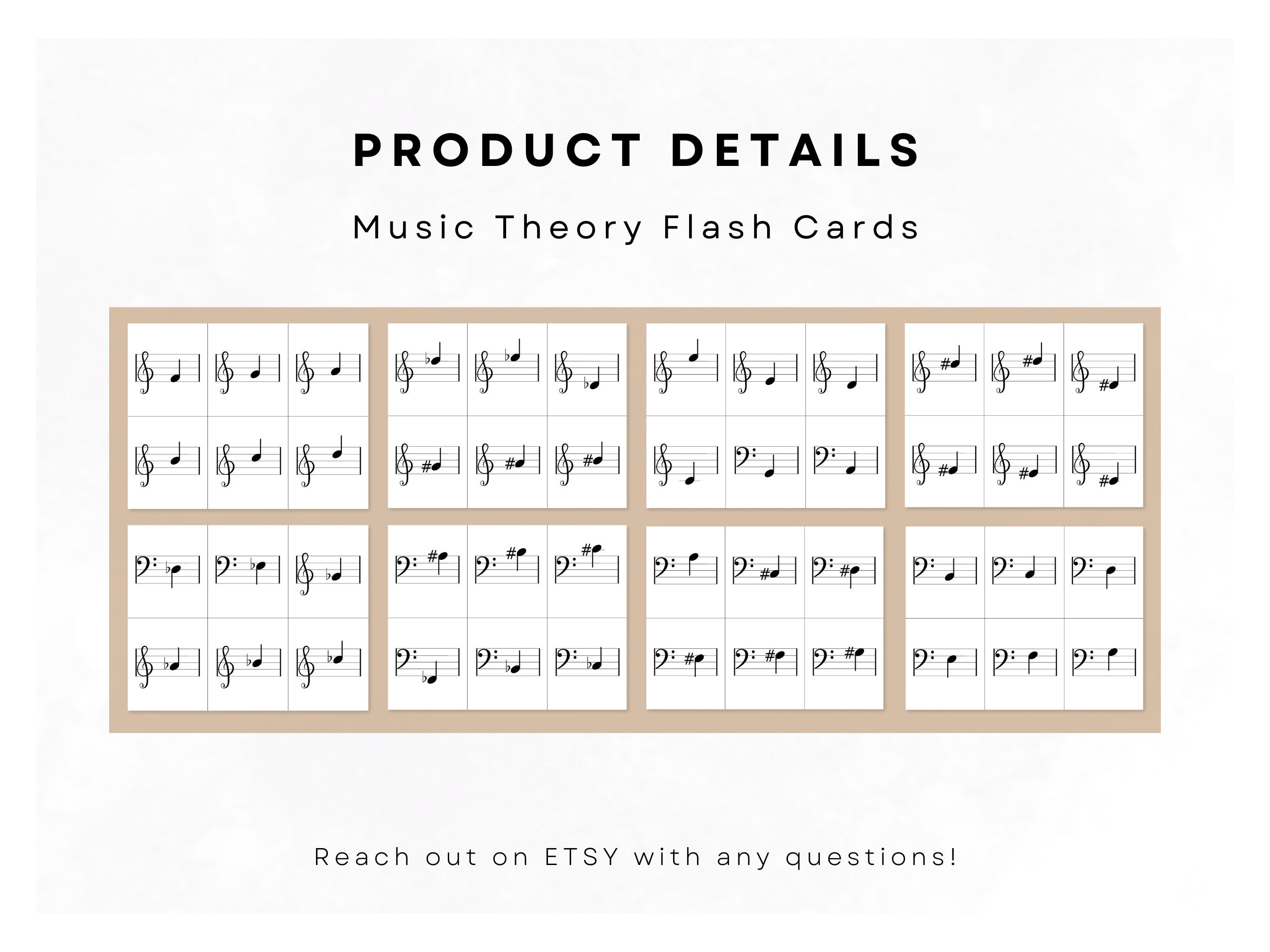 Music Theory Flashcards Printable