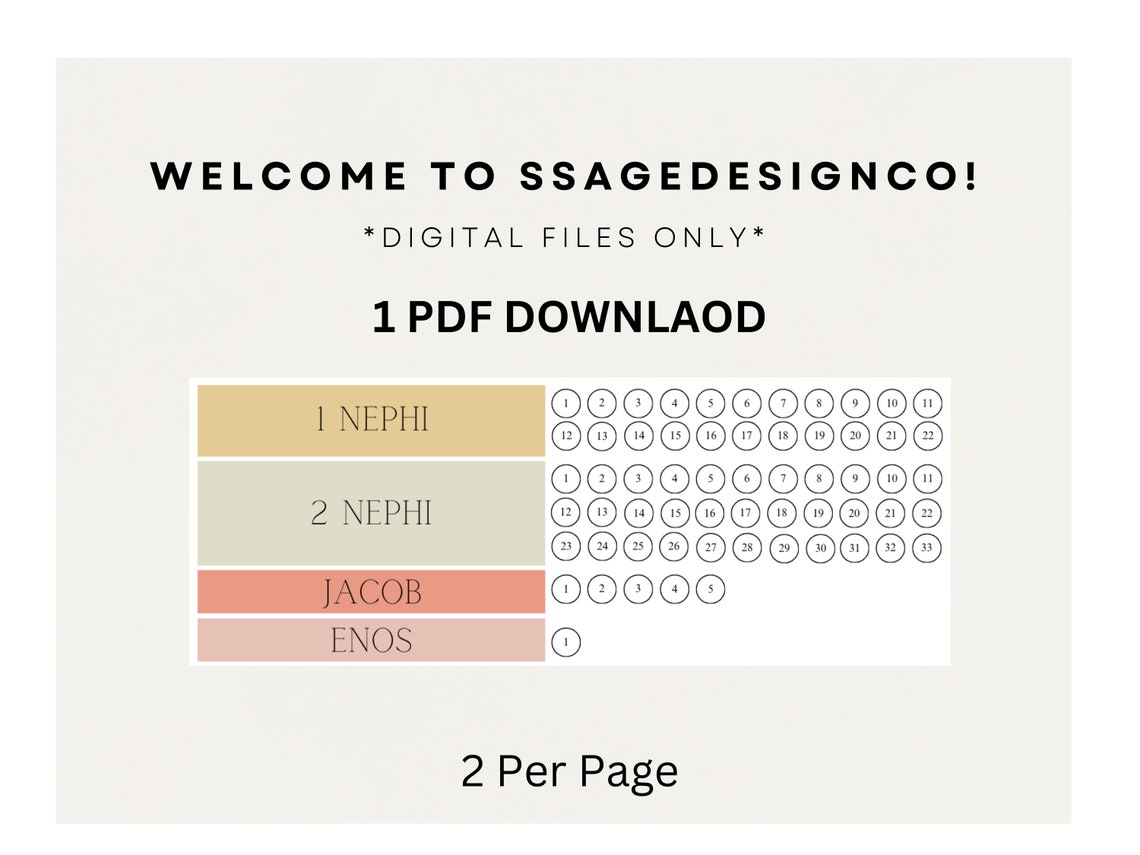 Book of Mormon Reading Chart Handout | Come Follow Me 2024 | Come ...