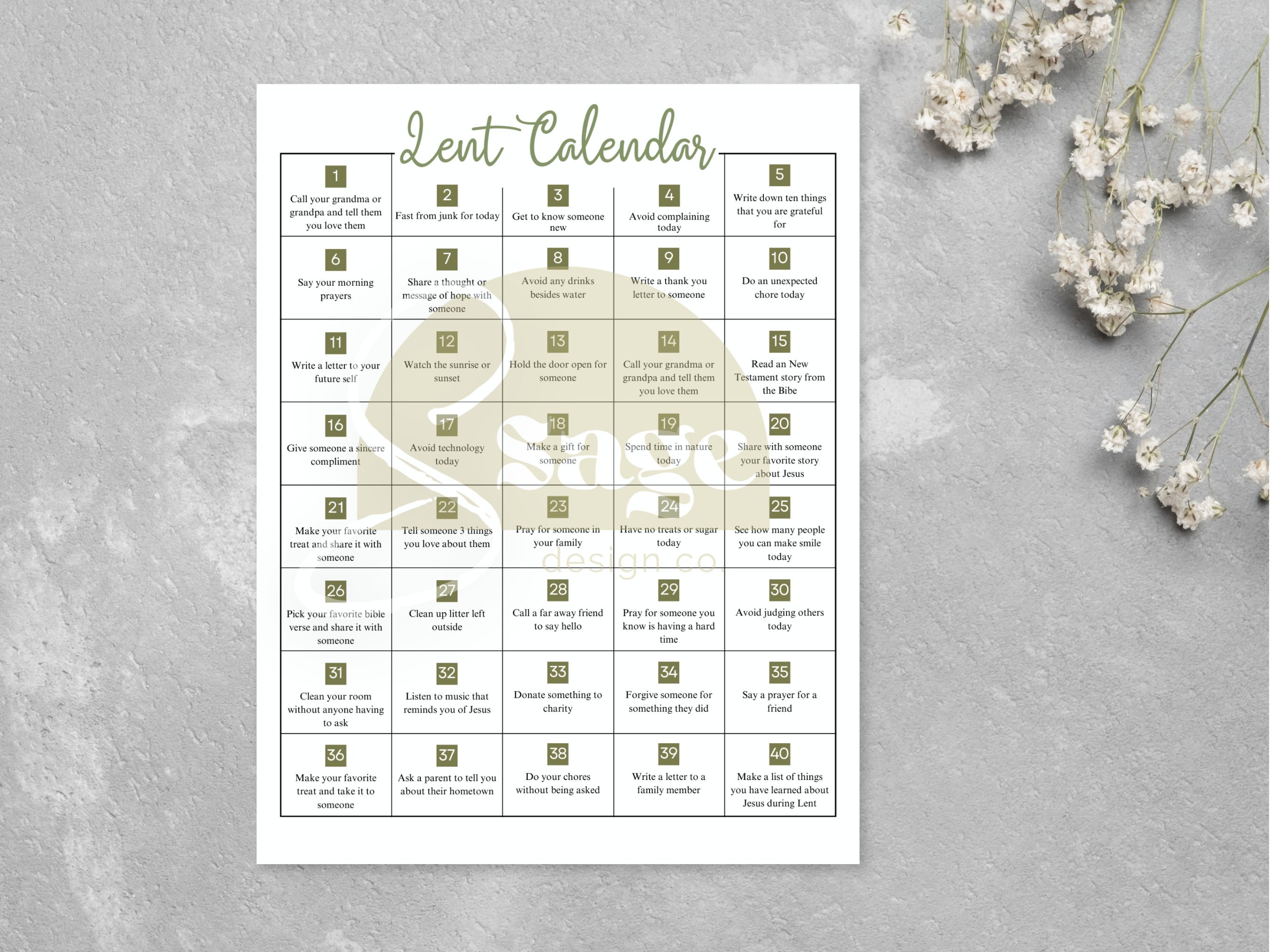 Lent Lesson Activity Pages 11 Pages Ash Wednesday Lent Calendar Kids ...