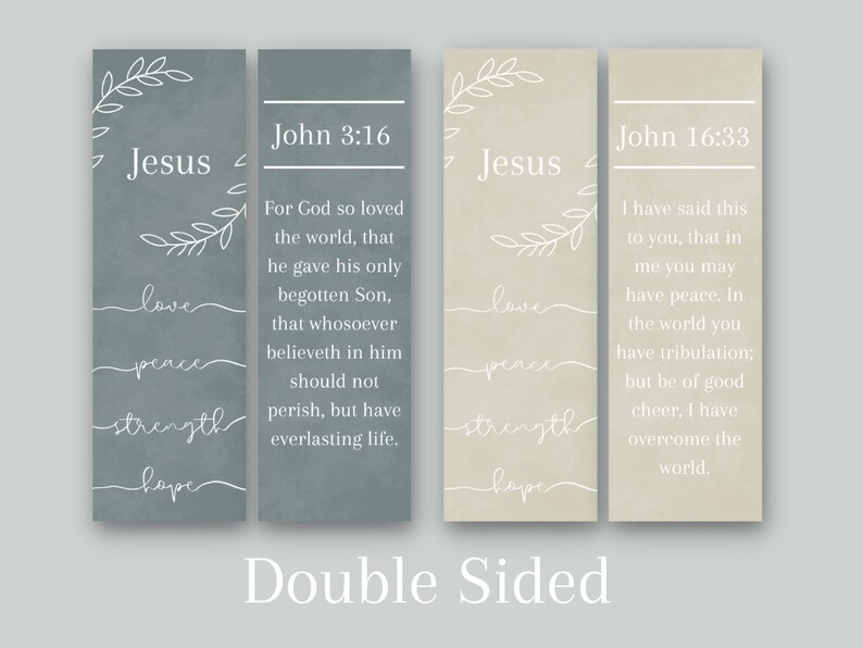 Jesus Bookmarks Digital Download | 4 Options | Bible Study Bookmarks ...