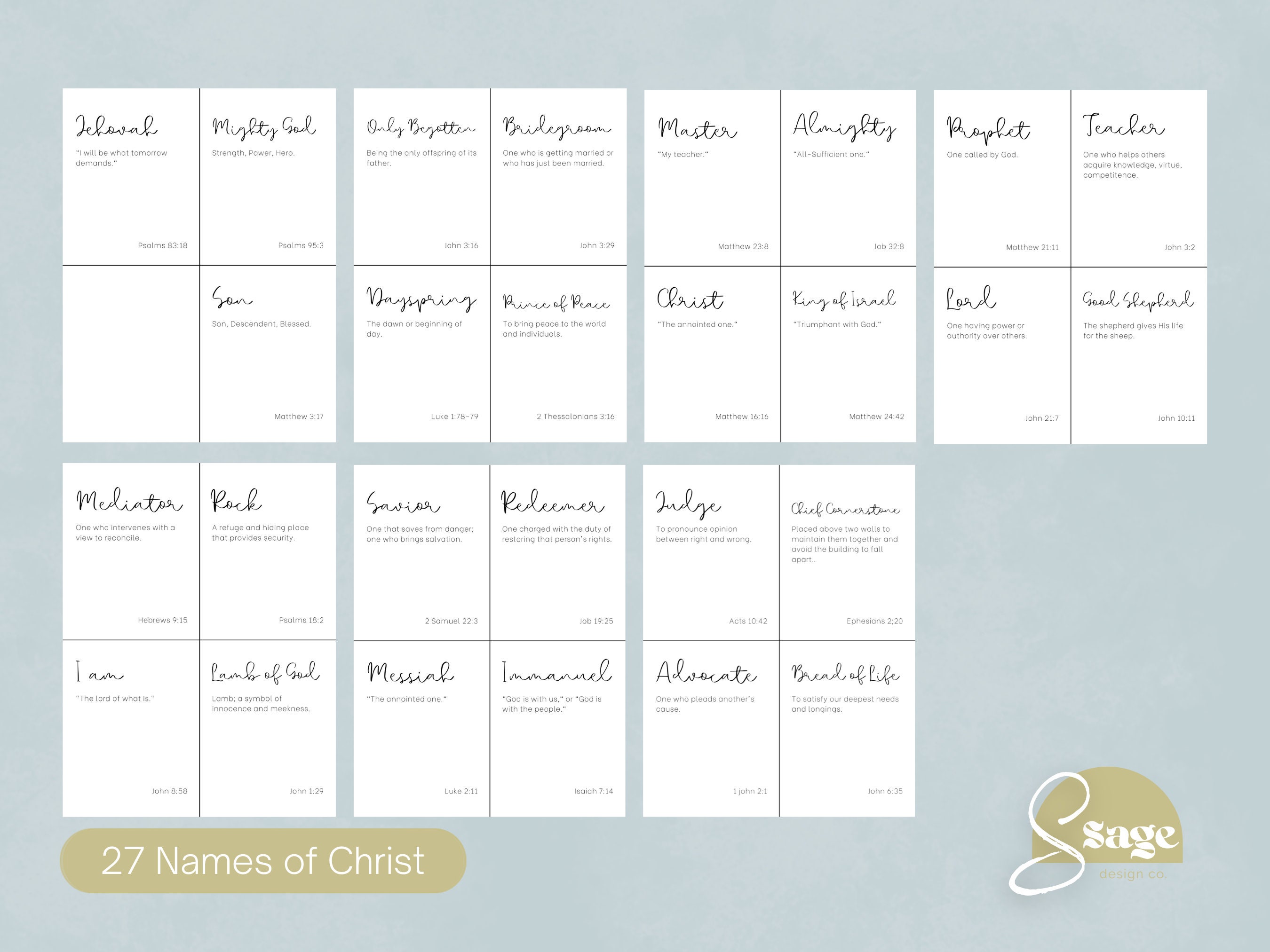 Names of Christ | New Testament Bible Study | Youth Sunday School LDS ...