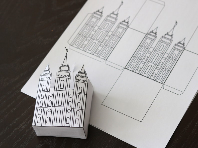 LDS Temple Cutout Activity | Build a Temple | Primary Activity | LDS ...