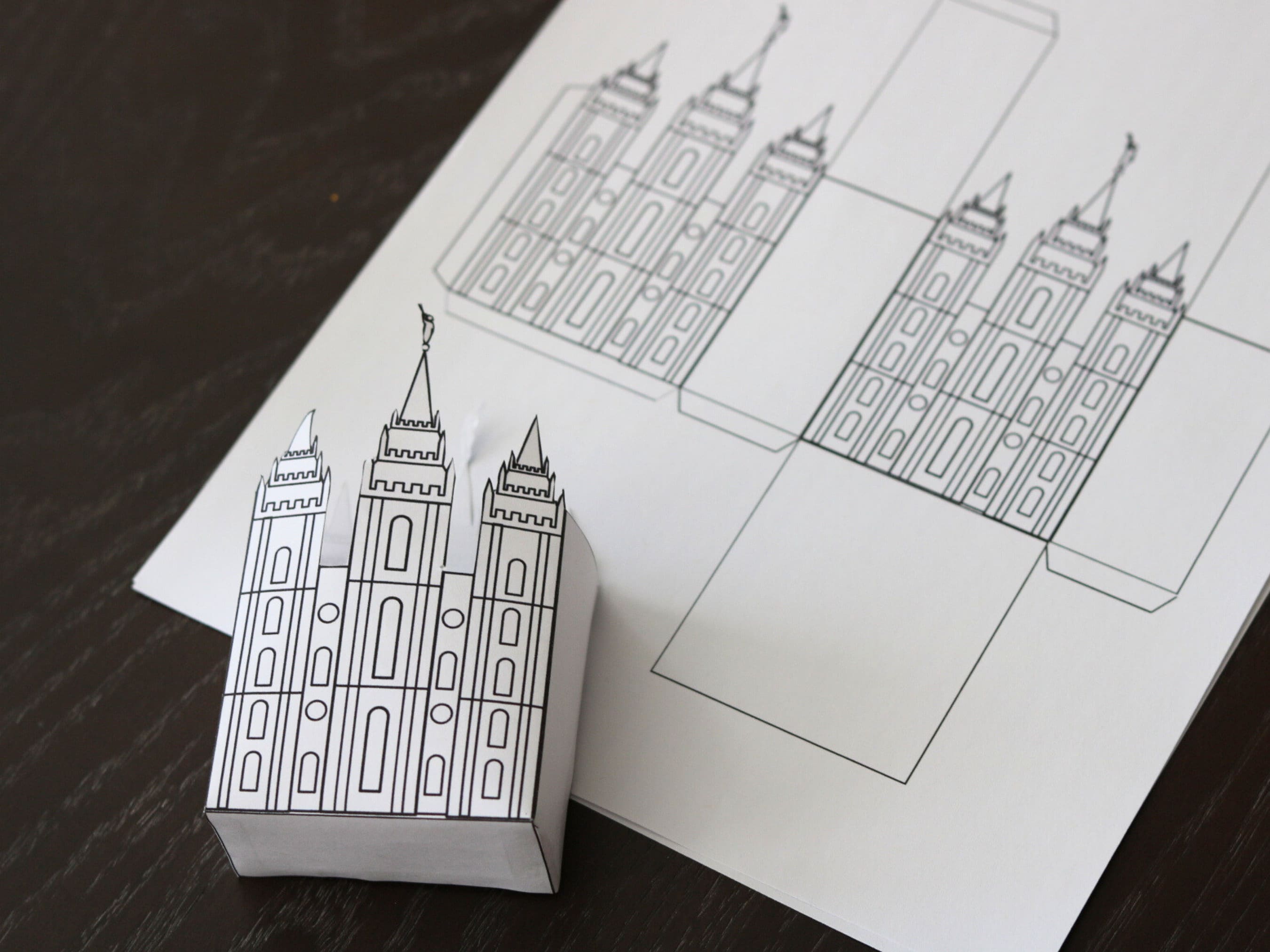 LDS Temple Cutout Activity | Build a Temple | Primary Activity | LDS ...