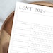 40 Days of Lent Goal Tracker 2024 | Daily Lent | Lenten Planner | 40 ...