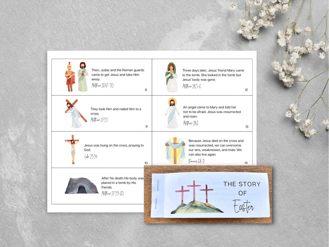 Easter Story Cards Digital Download | Easter Story for Kids | Easter ...