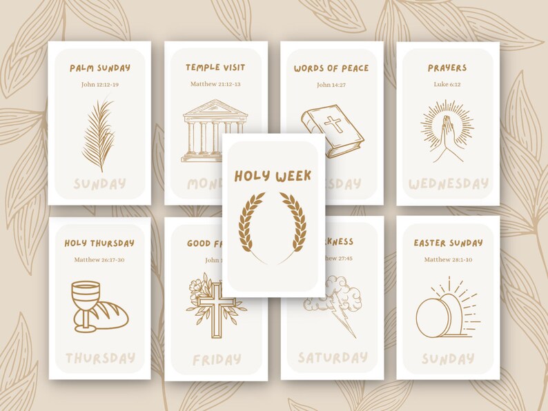 Lent and Holy Week Scripture Cards Lent Daily Bible Verse - Etsy