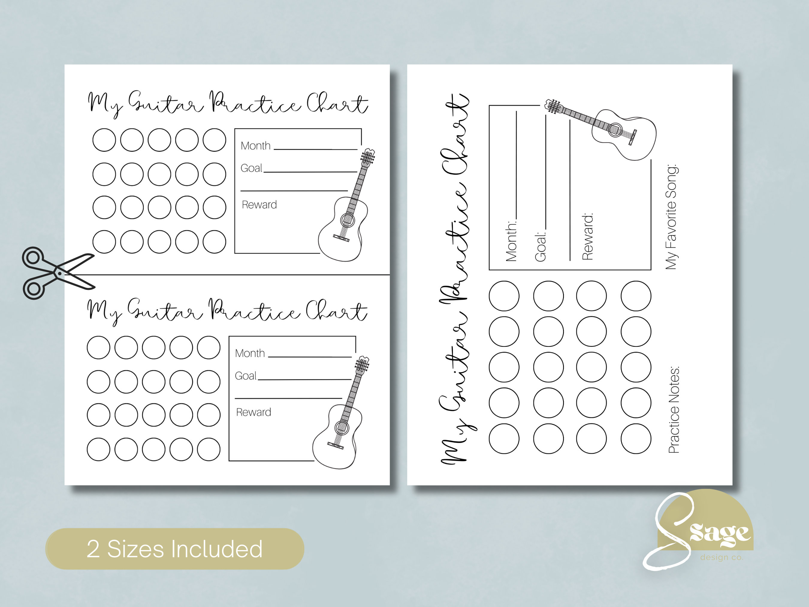 Guitar Practice Chart | Guitar Practice for Kids | Guitar Teacher ...