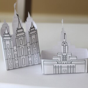 LDS Temple Cutout Activity | Build a Temple | Primary Activity | LDS ...