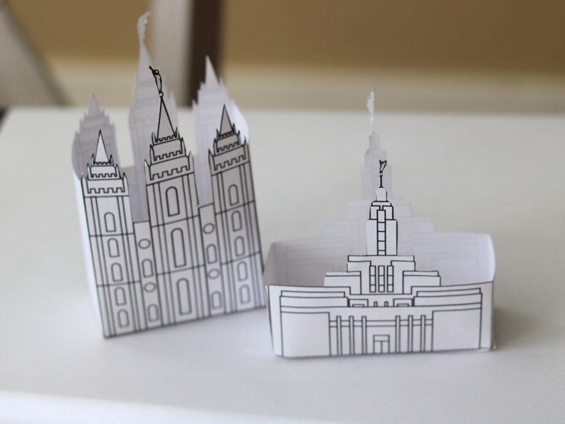 LDS Temple Cutout Activity | Build a Temple | Primary Activity | LDS ...