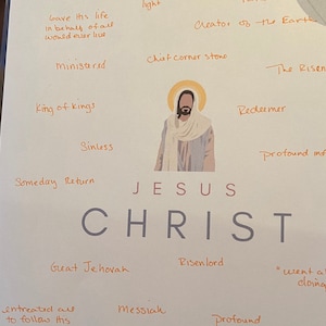 Jesus Christ Worksheet or Study | Jesus Journal Paper | Sunday School ...
