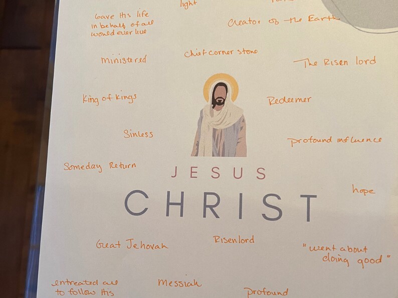 Jesus Christ Worksheet or Study | Jesus Journal Paper | Sunday School ...