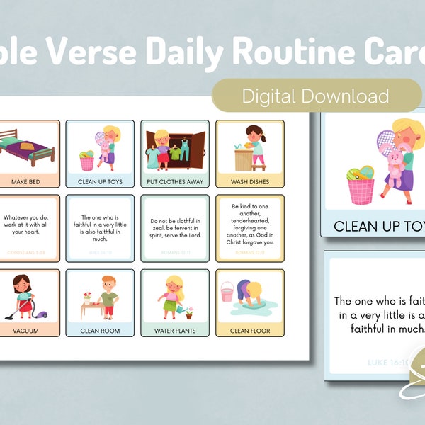 Christian Character Cards - Etsy