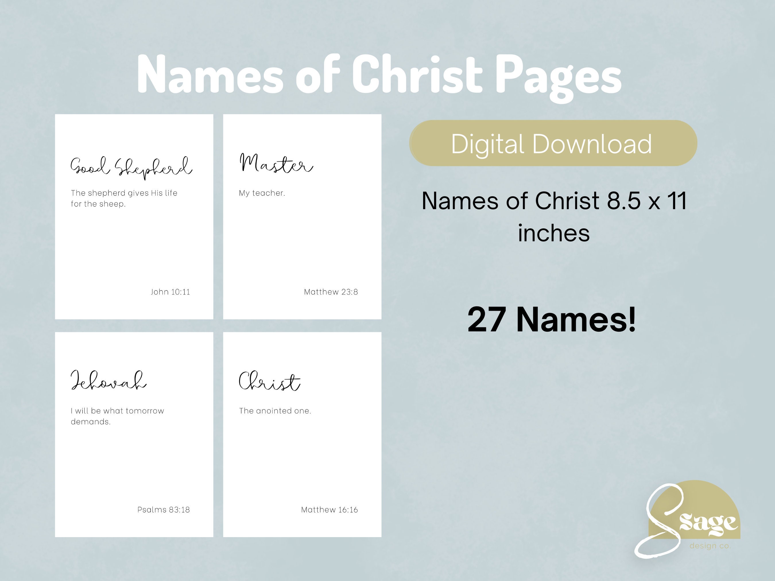 Names of Christ | New Testament Bible Study | Youth Sunday School LDS ...