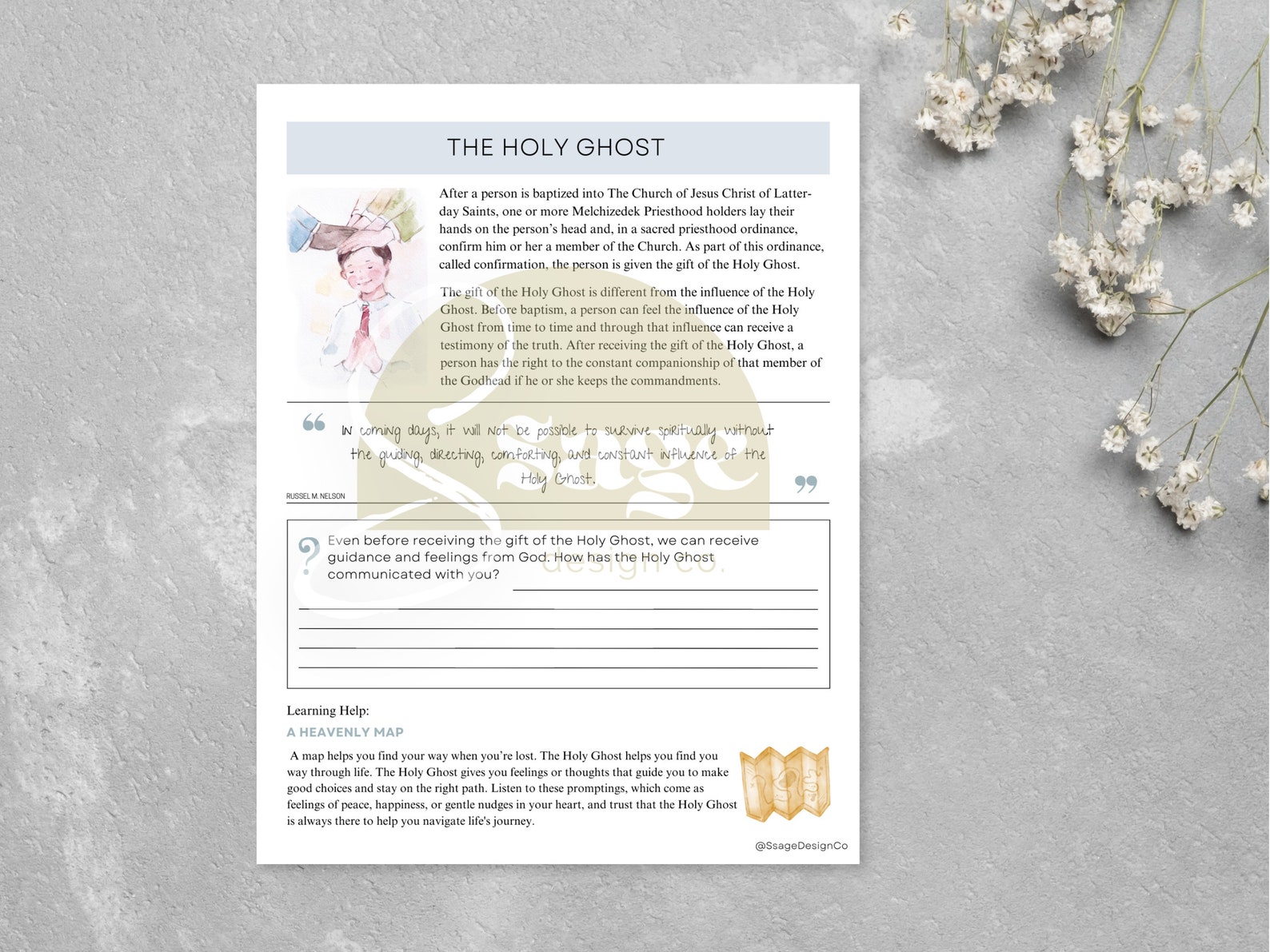 Baptism Preparation Book | Digital Download | LDS Baptism | Baptism ...