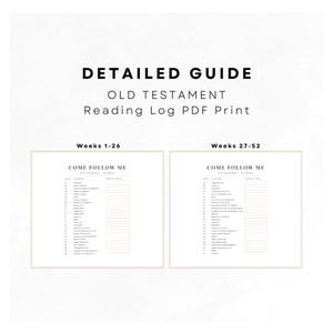 Handout Old Testament Reading Schedule | Come Follow Me 2026 | CFM ...