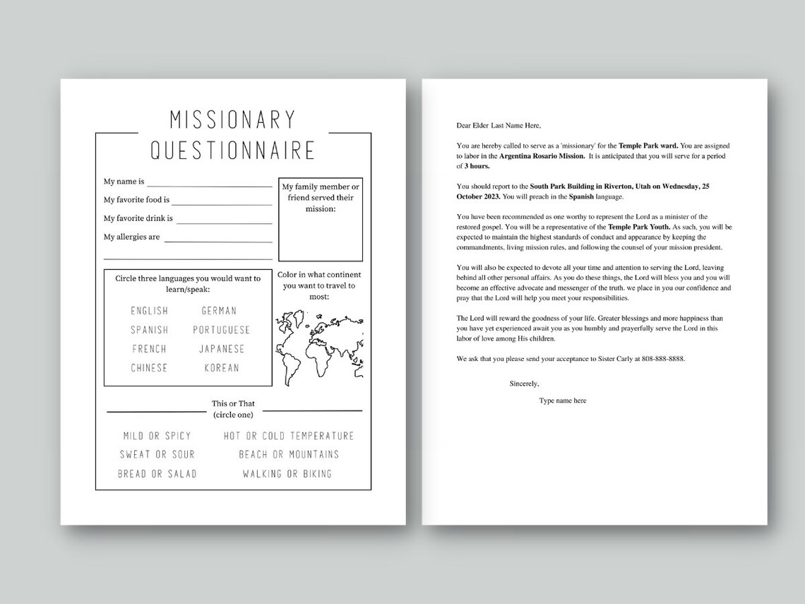 LDS Mini Mission Bundle LDS Missionary Name Tags LDS - Etsy