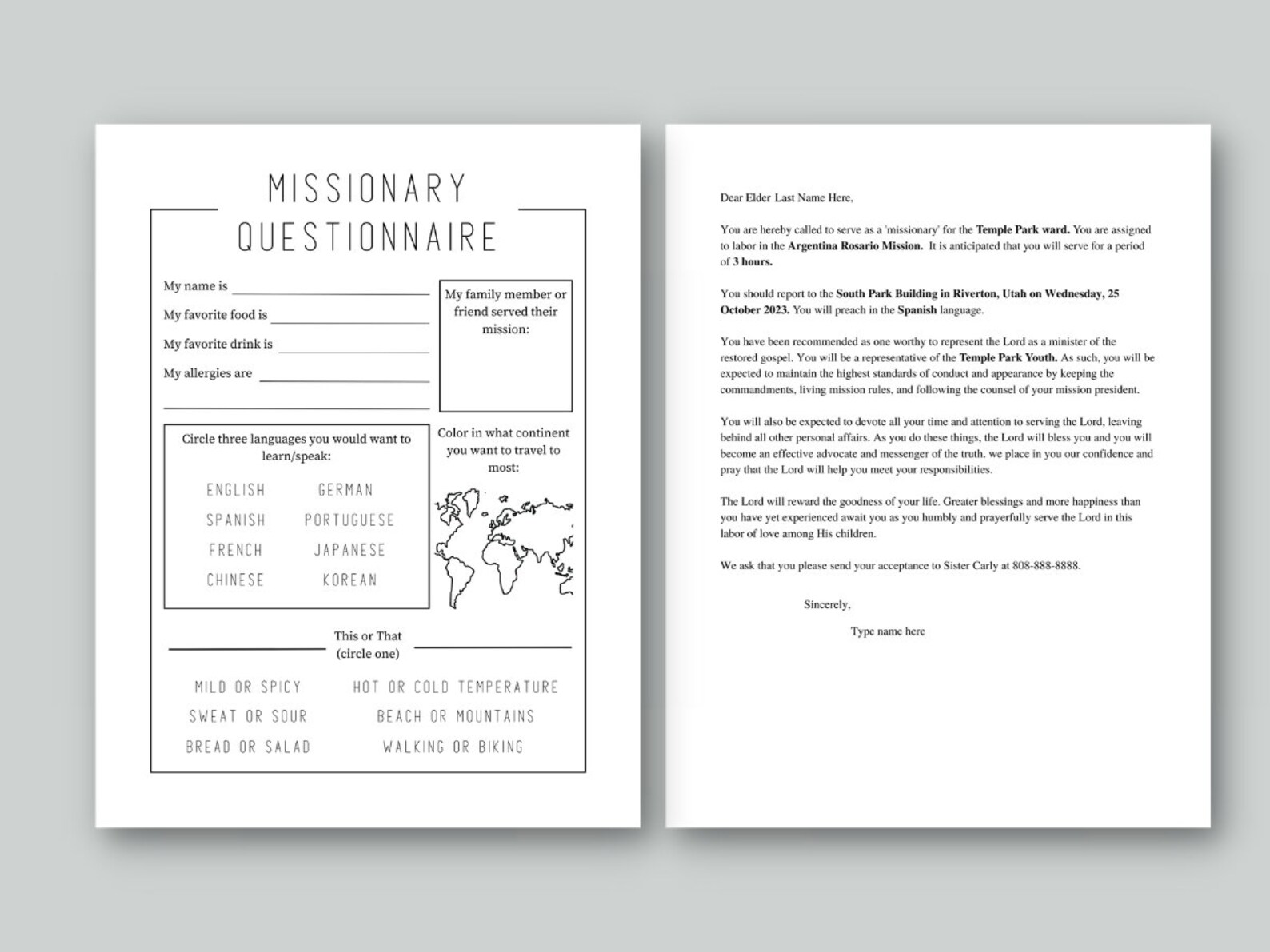 LDS Mini Mission Bundle LDS Missionary Name Tags LDS - Etsy