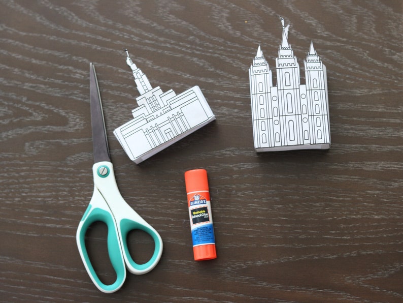 LDS Temple Cutout Activity | Build a Temple | Primary Activity | LDS ...