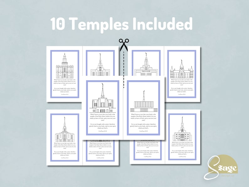 Your Body is a Temple | LDS Primary Handout | LDS Temple Kids | My Body ...