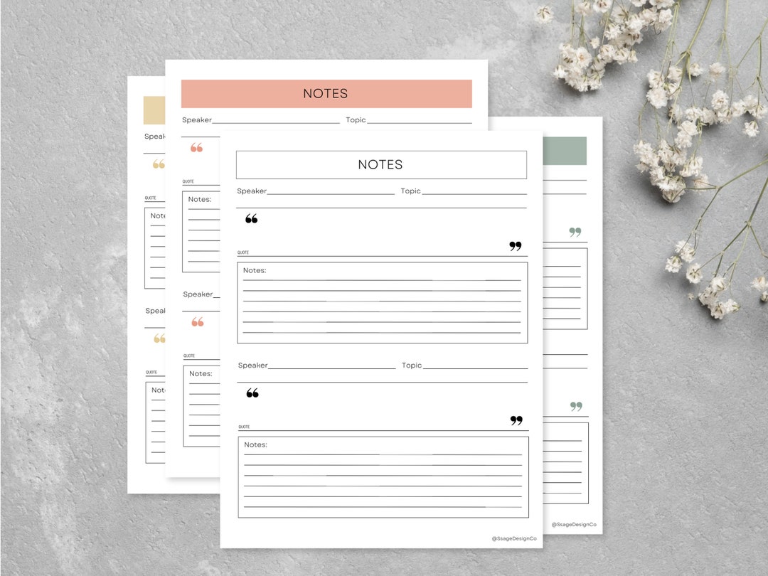General Conference Note Taking | 7 Colors | General Conference Notes ...