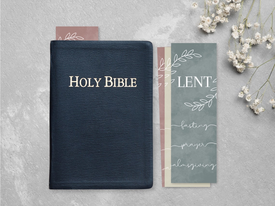 Lent Bookmarks Digital Download Lent Activity Bookmarks Lent Study ...