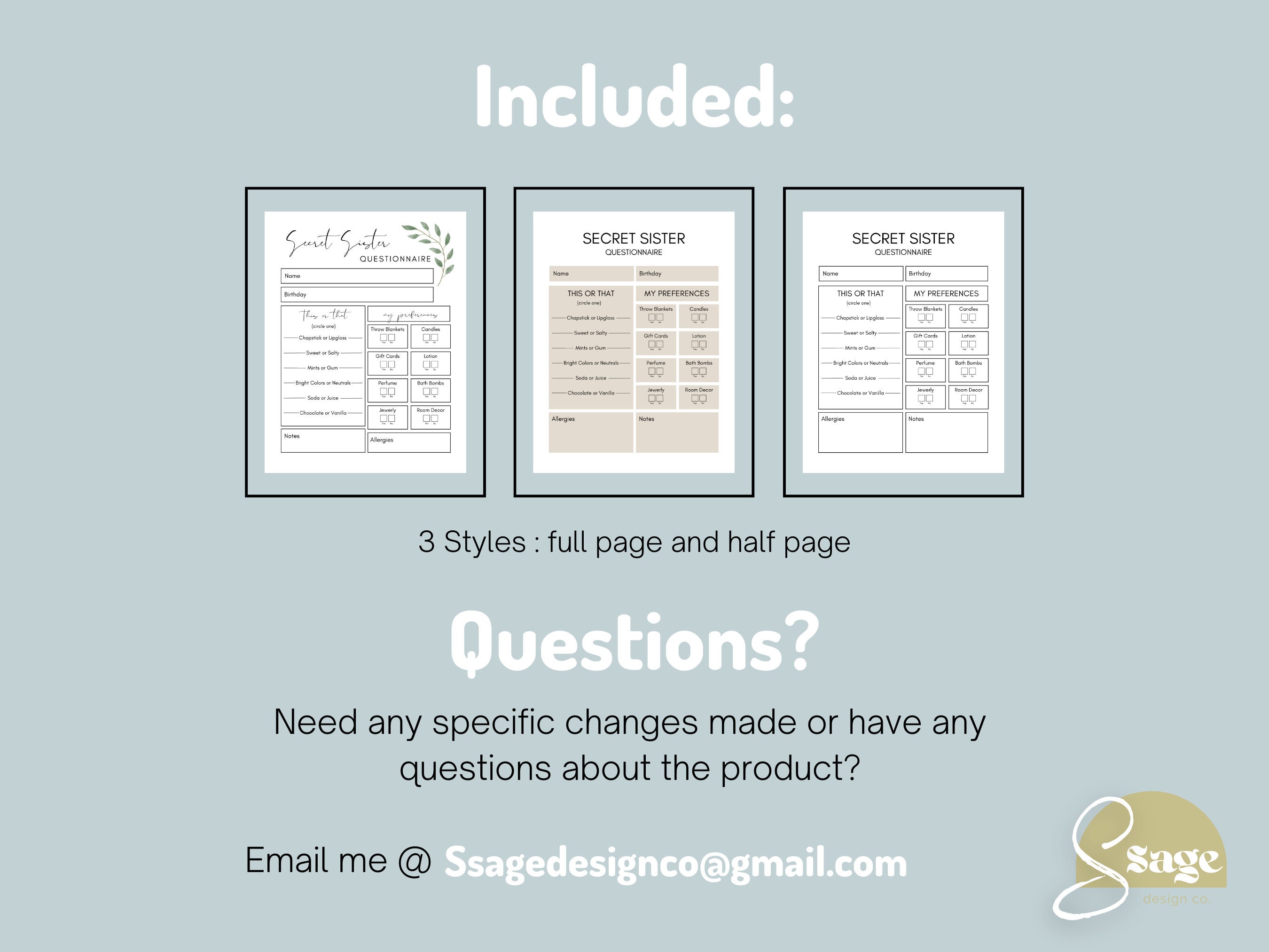 Secret Sister Girls Camp Questionnaire | YW Girls Camp | YW Activity ...