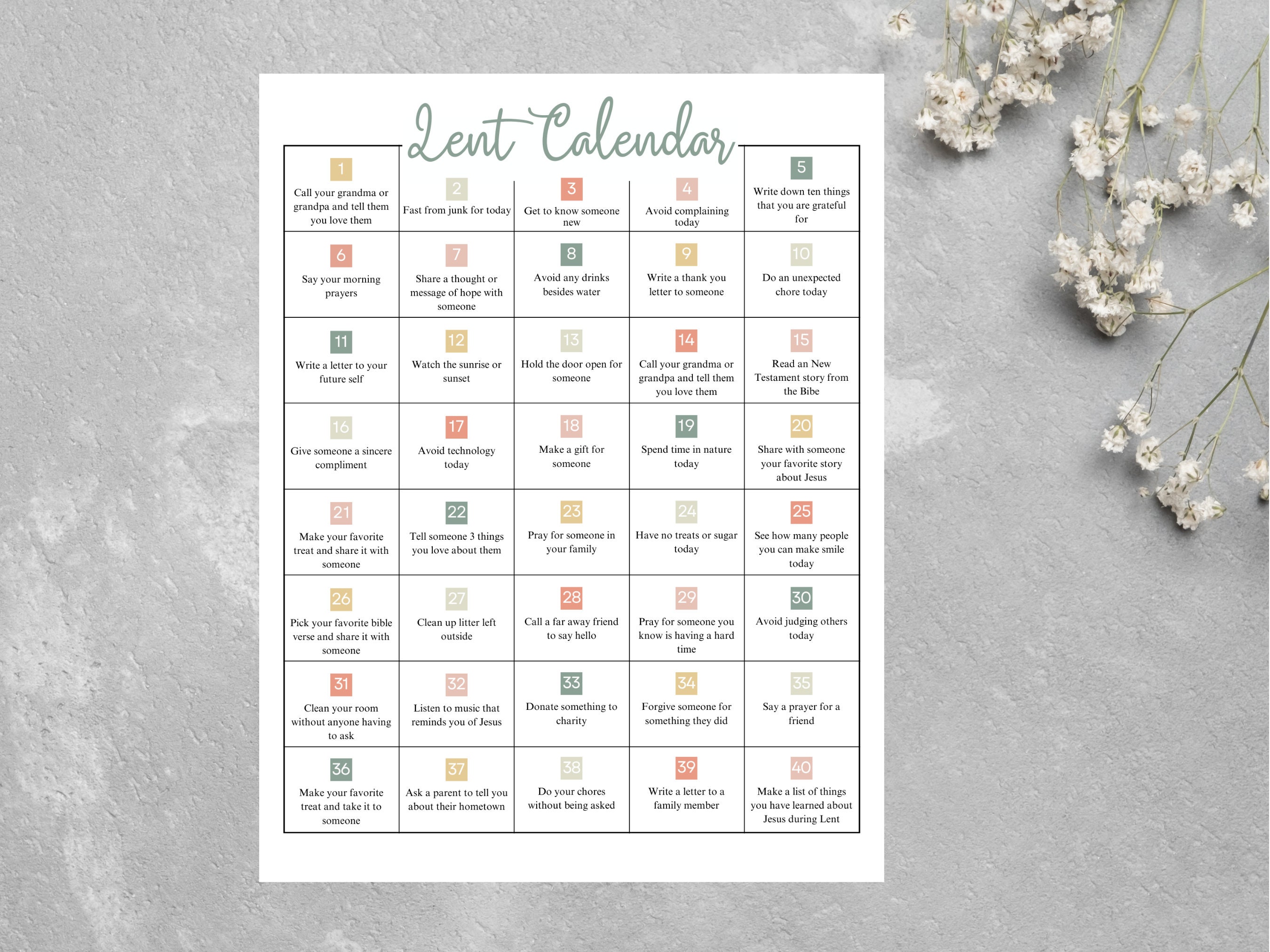 Lent and Holy Week Scripture and Service Calendar | Lent Daily ...