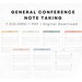 General Conference Note Taking | 7 Colors | General Conference Notes ...