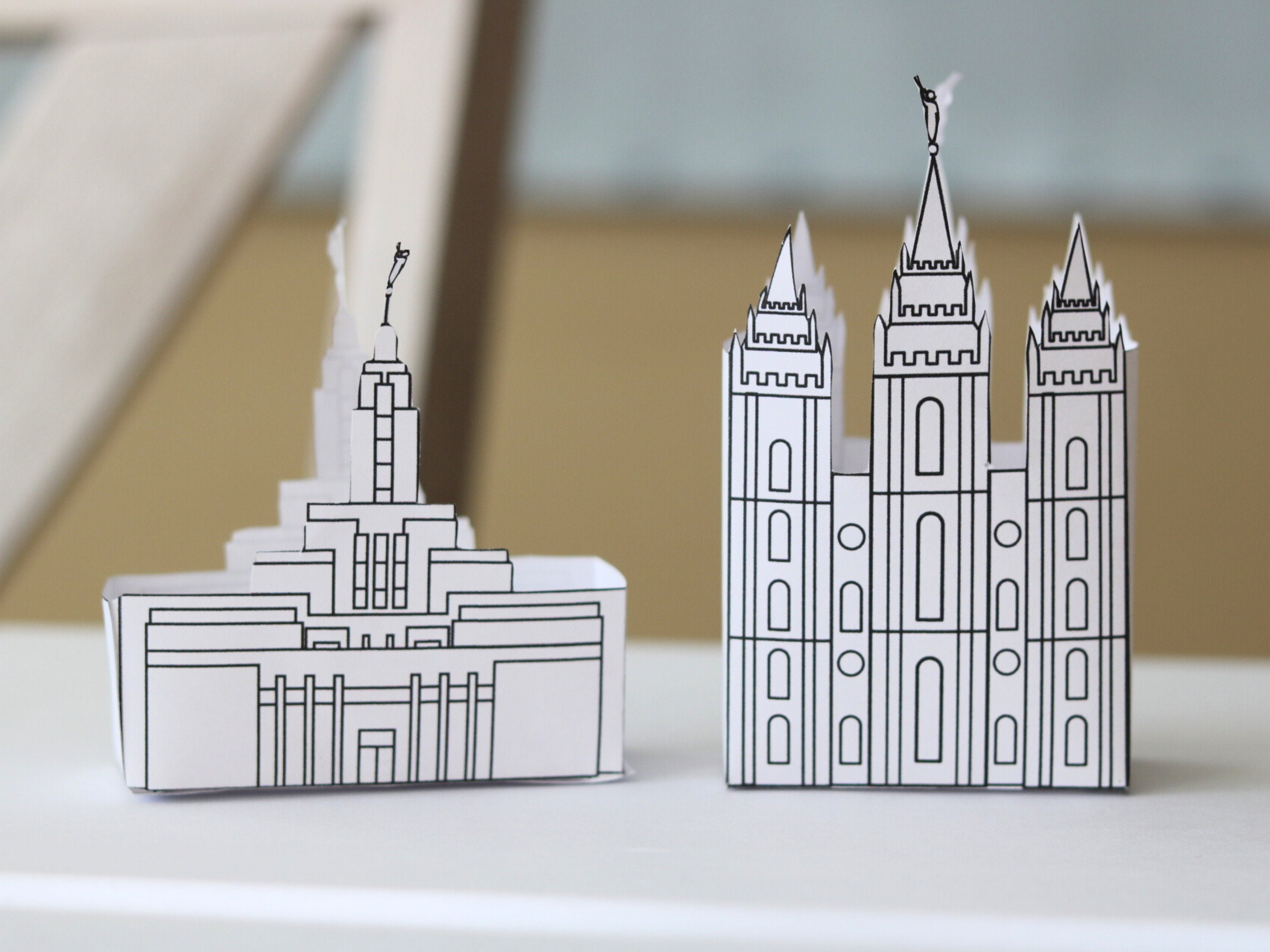 LDS Temple Cutout Activity | Build a Temple | Primary Activity | LDS ...