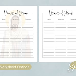 Names of Christ Worksheet | Names of Christ Bible Lesson | Names of ...