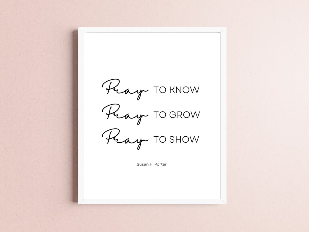 Pray, He is There | Susan H. Porter | Print | Home Decor | 2024 General ...