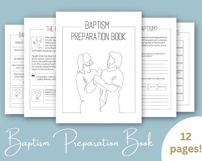 Baptism Activity Book Black&white Baptism Booklet great to - Etsy